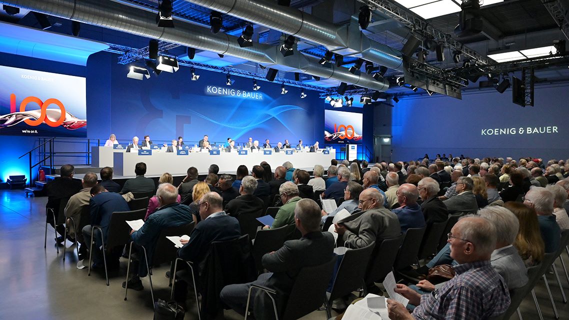 Koenig & Bauer: 100th Annual General Meeting – Dr Stephen Kimmich Takes the Lead as Chairman of ...